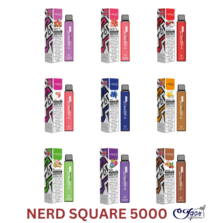 BEST NERD SQUARE 5000 Disposable puffs Vape